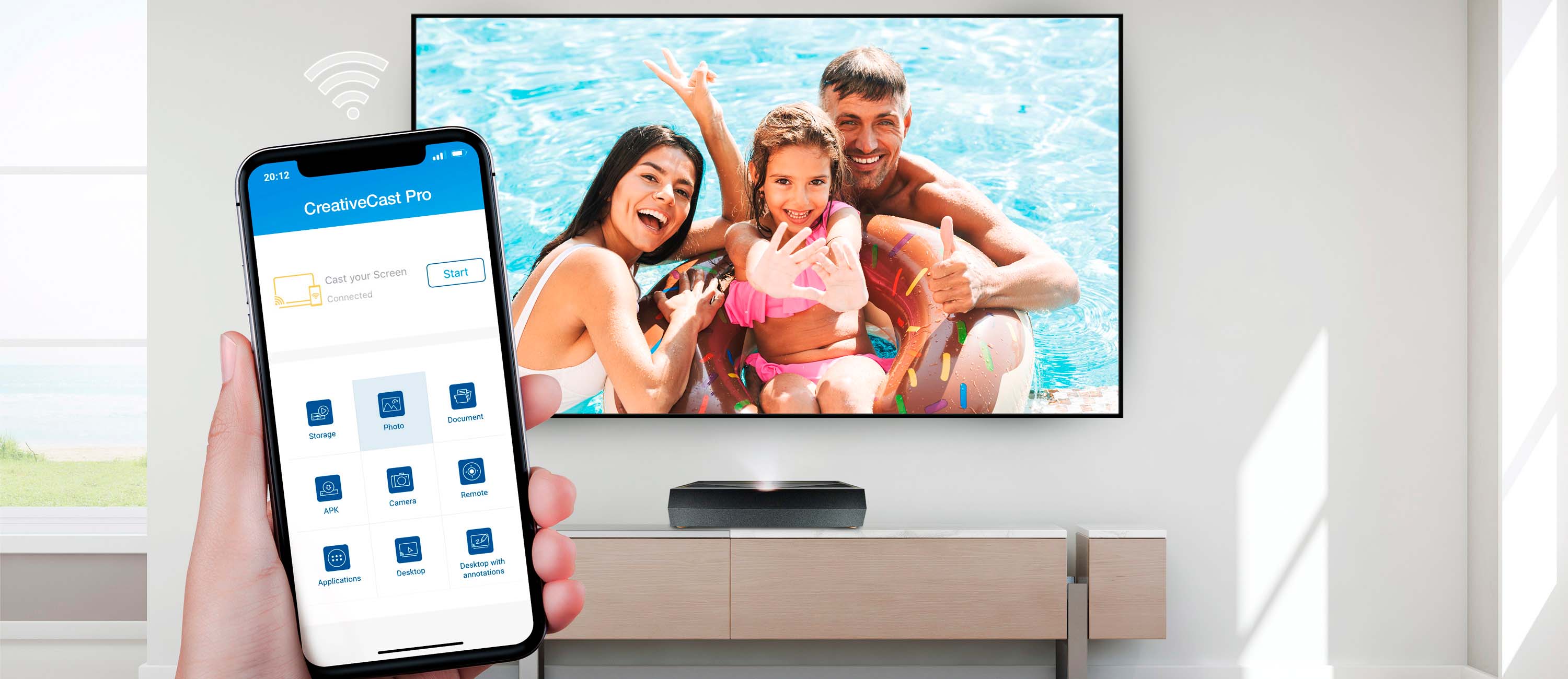 Creative Cast Creative Cast - Conecte-se entre plataformas - Optoma Brasil