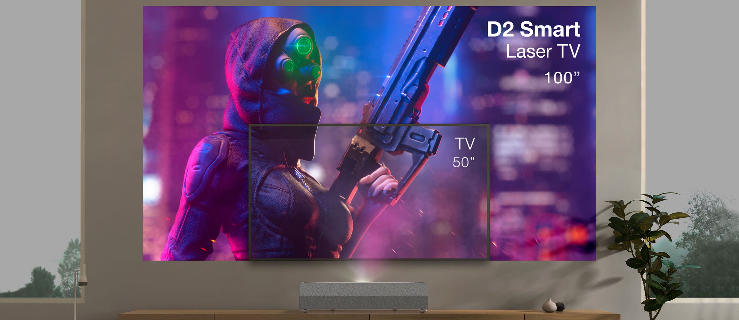 CinemaX D2 Smart TV de projeção a laser* | Optoma Brasil